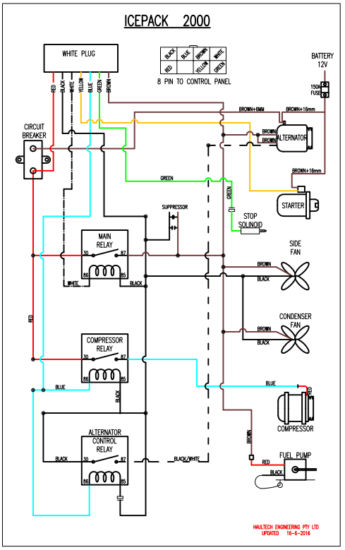 Wiring Diagrams - Icepack 2000 – Icepack - Sleeper Cab Air Conditioning Systems